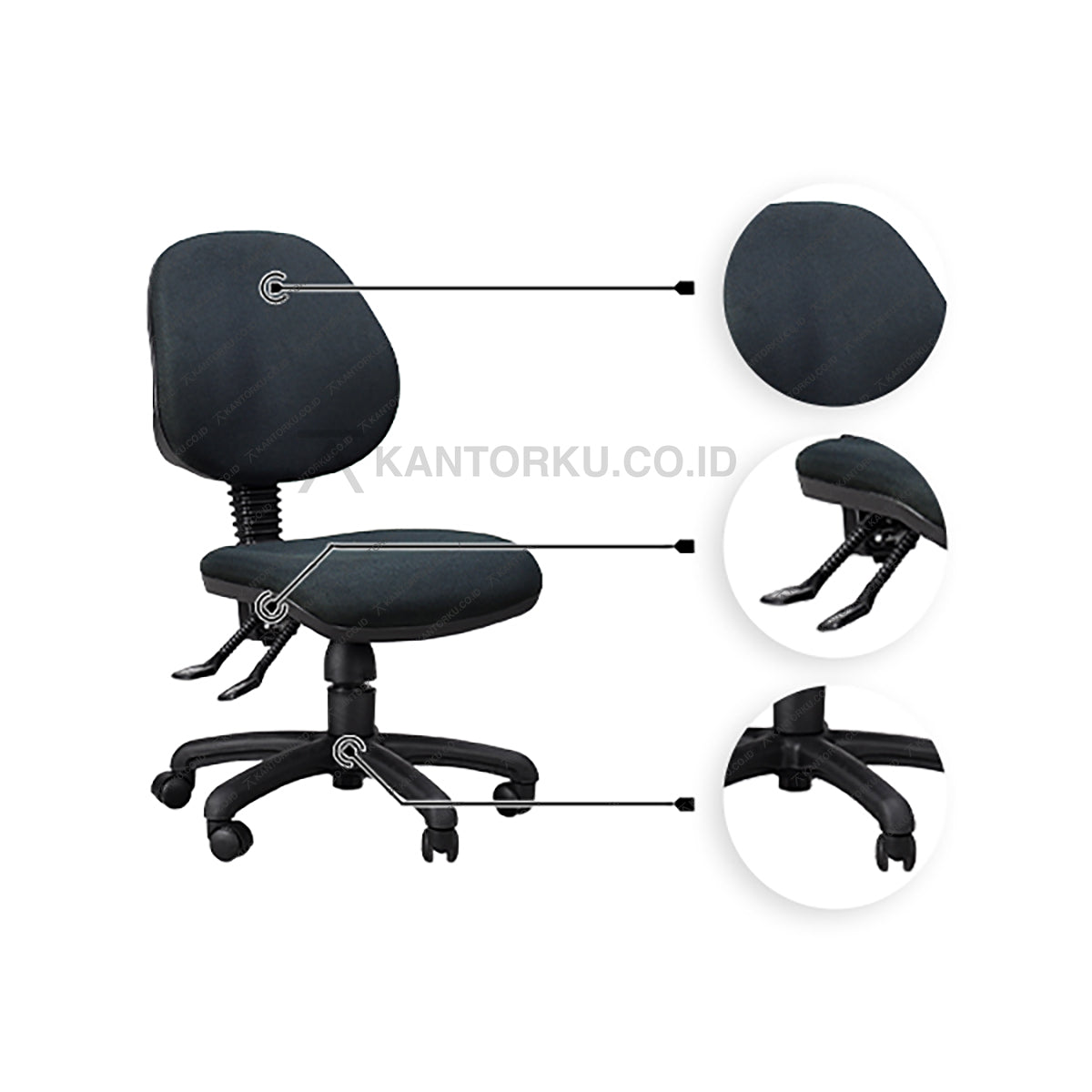 Kursi Kantor Morelli Chopin 602 MB WA – Kantorku.co.id
